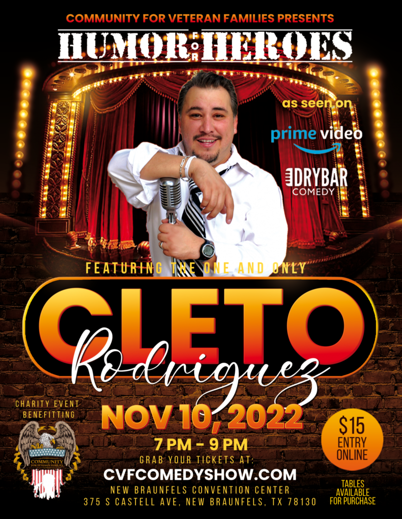 Community for Veteran Families Comedy Show - New Braunfels Downtown